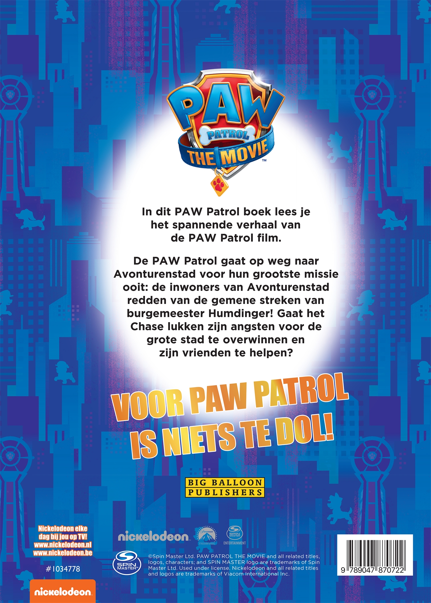 PAW Patrol - The movie - Gottmer Uitgevers Groep